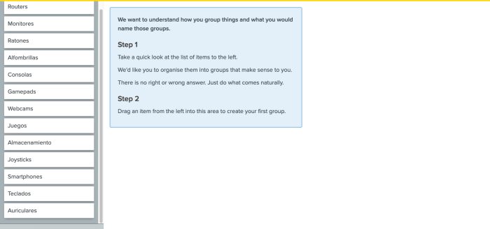 Guía completa de card sorting (UX): qué es, cómo hacerlo y herramientas